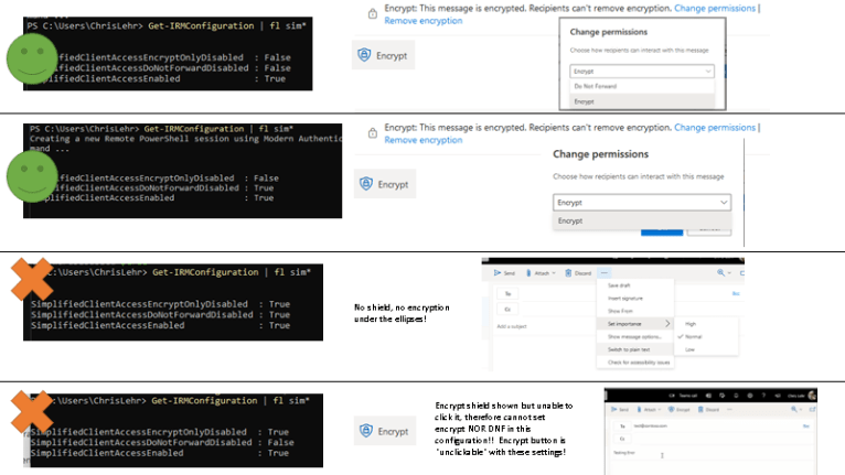 state of the feature: office message encryption – Musings 365